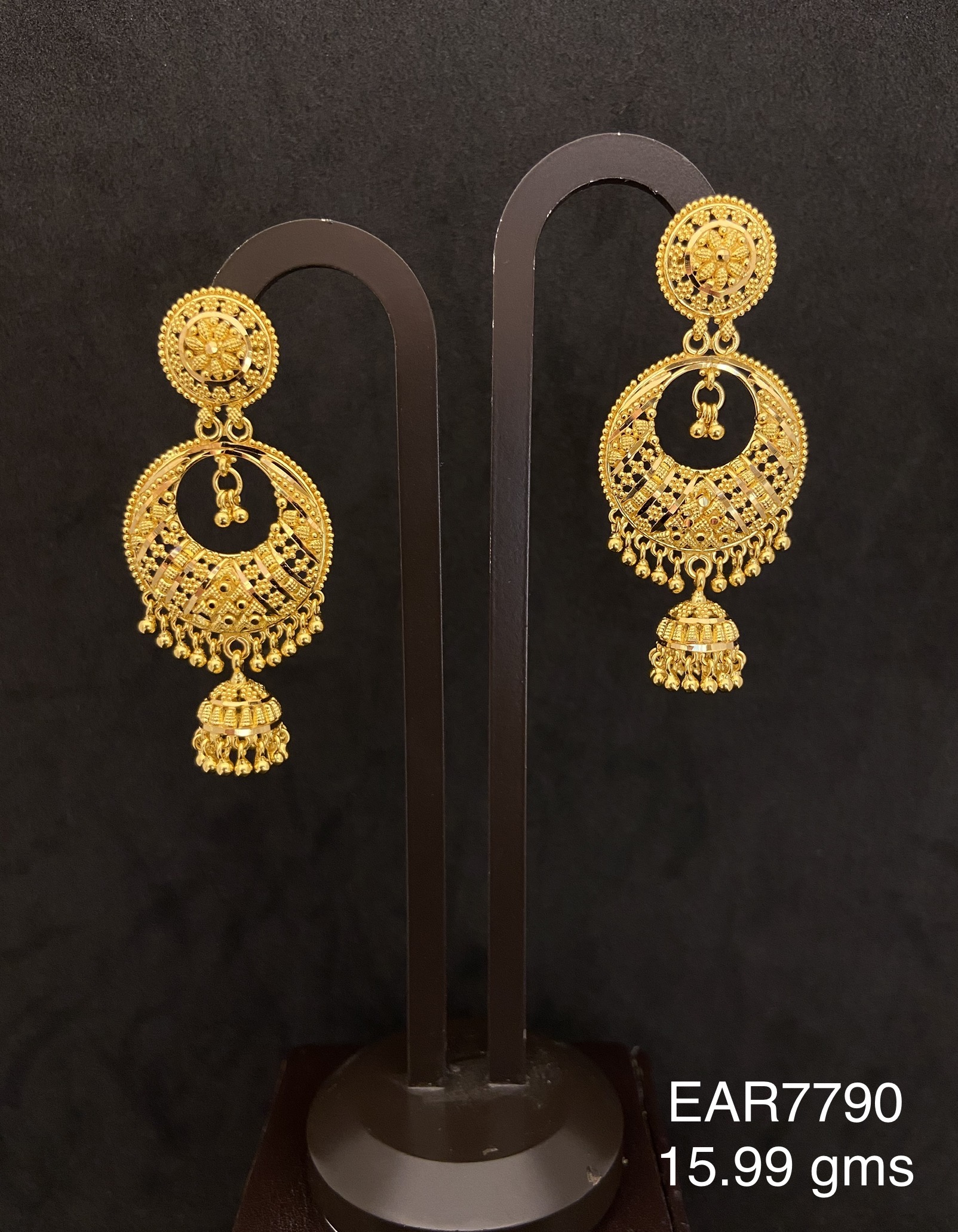 CT FANCY DROPS EARING - GRK Gold Palace Pte Ltd