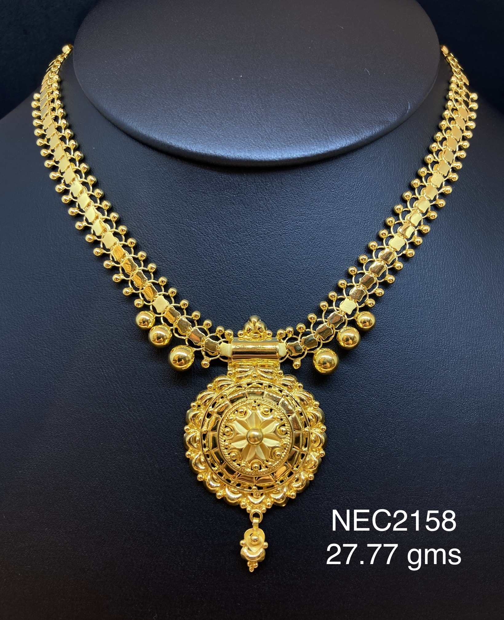 NECKLACE CALCUTTA SAVITHRI SET NECKLACE - GRK Gold Palace Pte Ltd